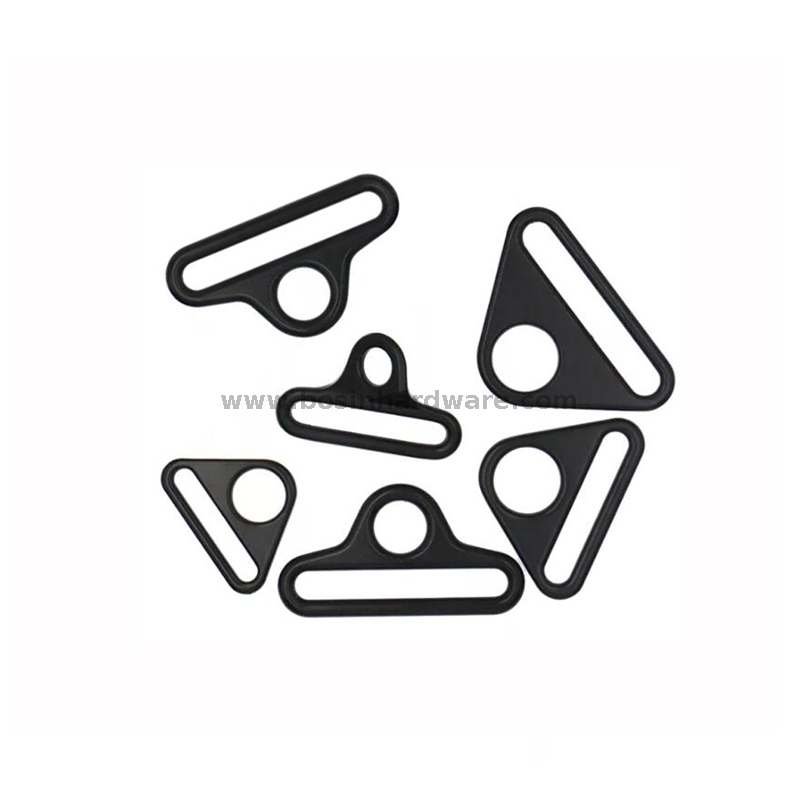 Matte Black Color Metal Strap Connector Triangle Buckle - Buy Metal ...