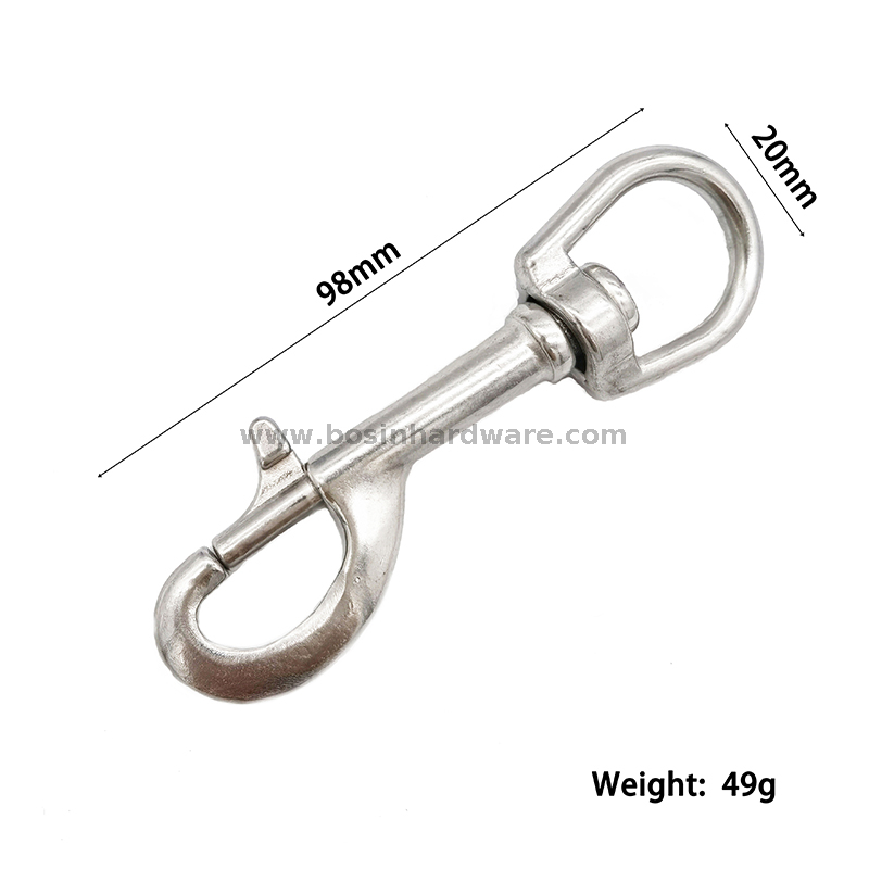 3/4" Heavy Duty Stainless Steel Metal Bolt Snap Hook - Buy Stainless ...