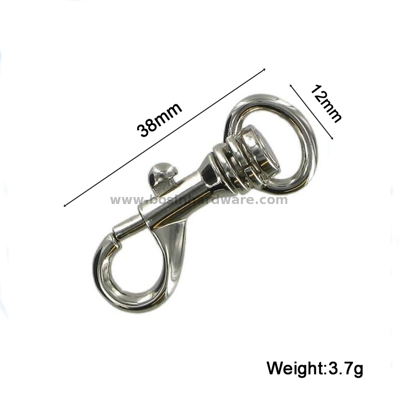 12mm Oval Eye Metal Snap Hook for Webbing - Buy Spring Snap Hooks ...