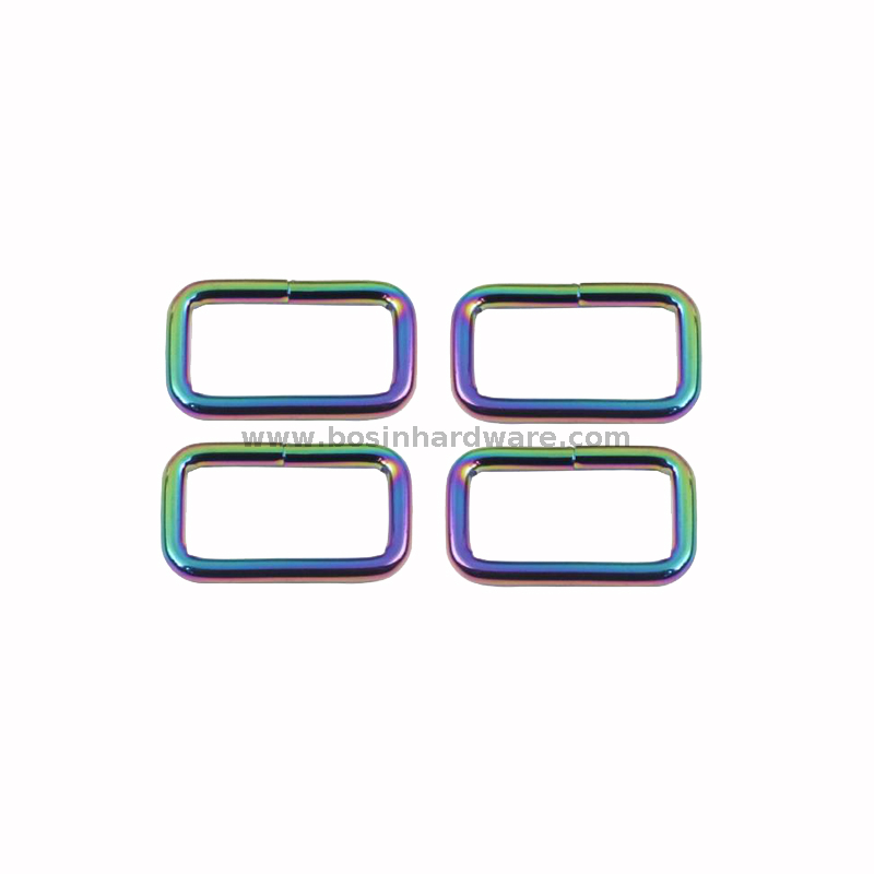 Rainbow DIY Handbag Strap Accessories Metal Rectangle Rings - Buy ...